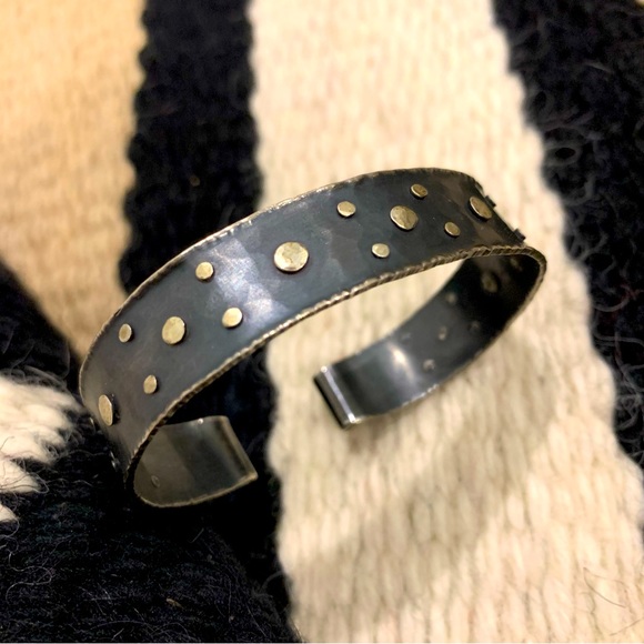 Vintage | Jewelry | Rustic Metal Cuff Bracelet | Poshmark
